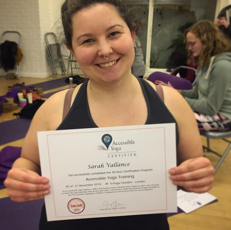 Qualifications & Development – Accessible Yoga with Sarah